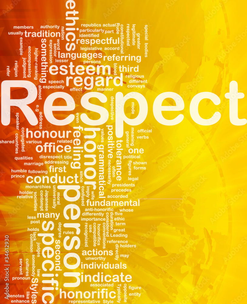 Respect background concept Stock Illustration | Adobe Stock