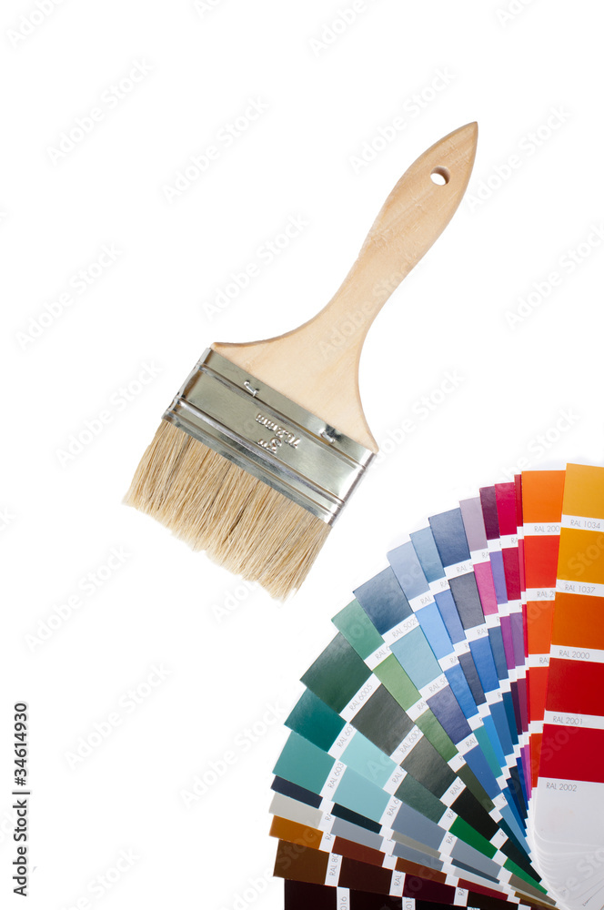 Brocha y colores Stock Photo | Adobe Stock
