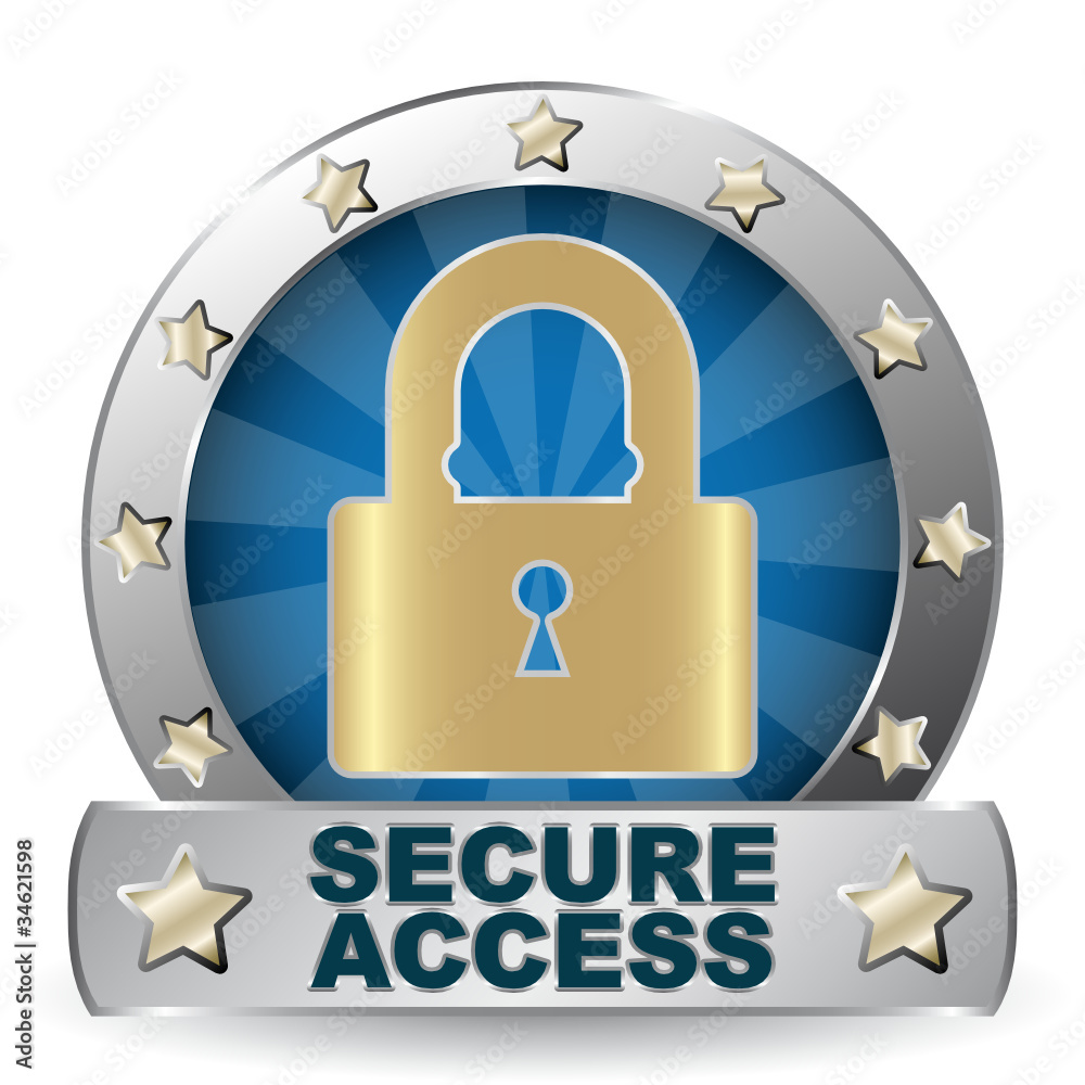 SECURE ACCESS ICON Stock Vector | Adobe Stock