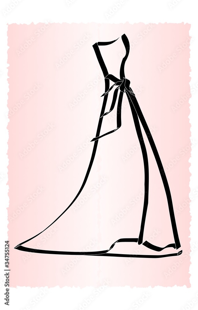 Vecteur Stock dessin robe | Adobe Stock