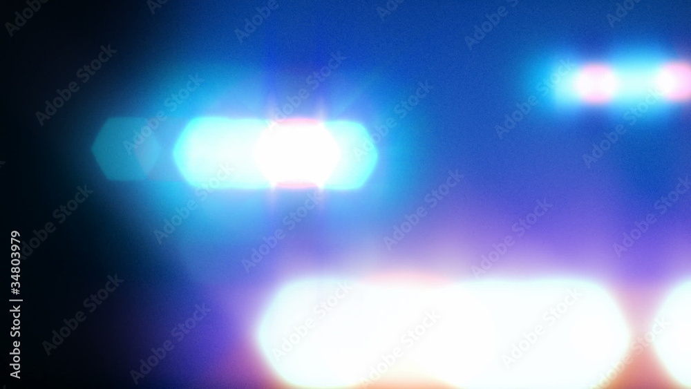 Police Car Flashing Lights Stock Video | Adobe Stock