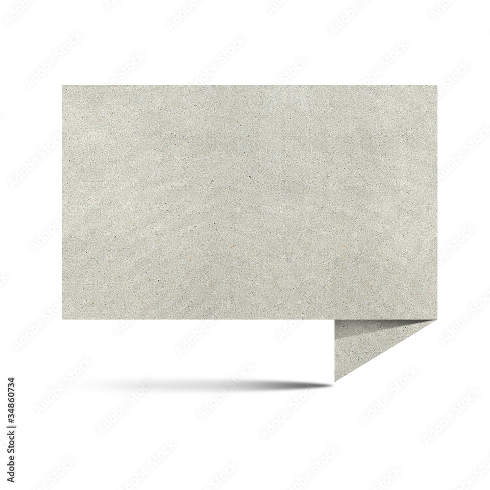 Large size paper talk origami recycled papercraft Stock Photo | Adobe Stock