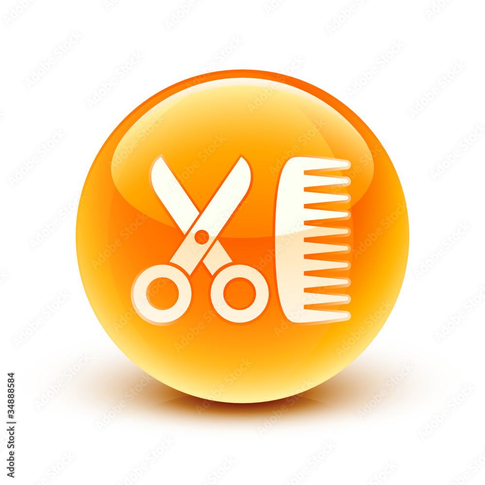 Vecteur Stock icône coiffeur / hairdresser icon | Adobe Stock