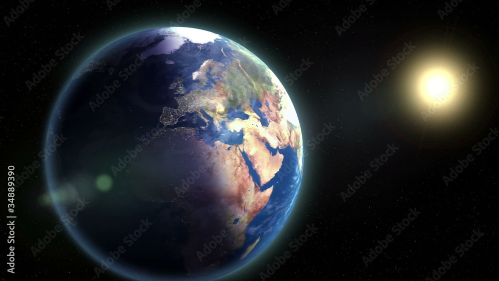 Earth Zoom Stock Video | Adobe Stock