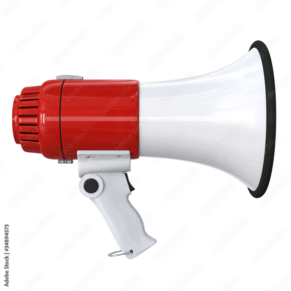 Megaphone - side view Stock-Illustration | Adobe Stock