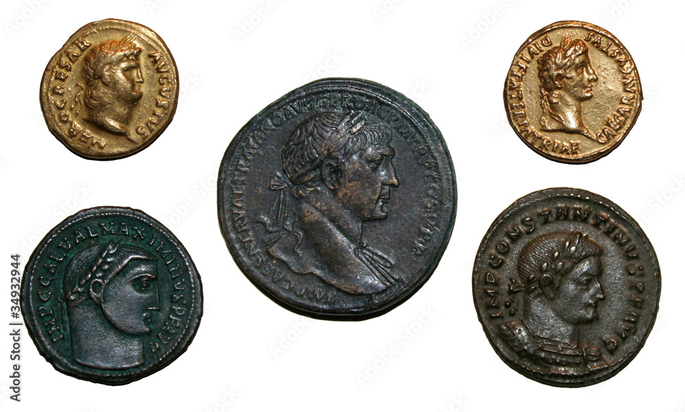 Roman Empire Coins Stock Photo | Adobe Stock