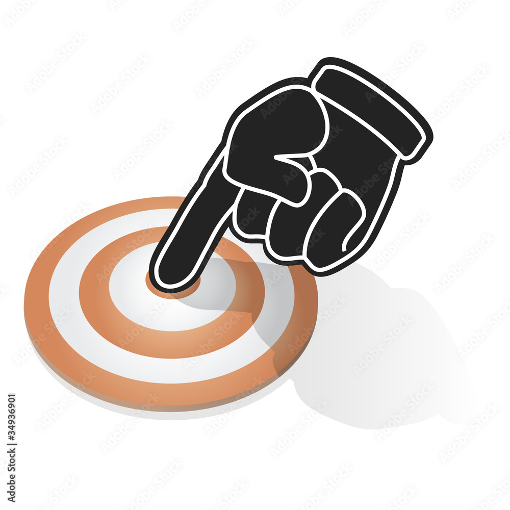 Apuntar al centro vector de Stock | Adobe Stock