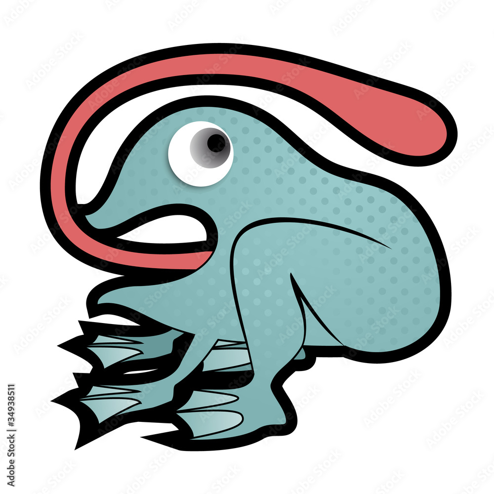 Lengua de rana Stock Vector | Adobe Stock