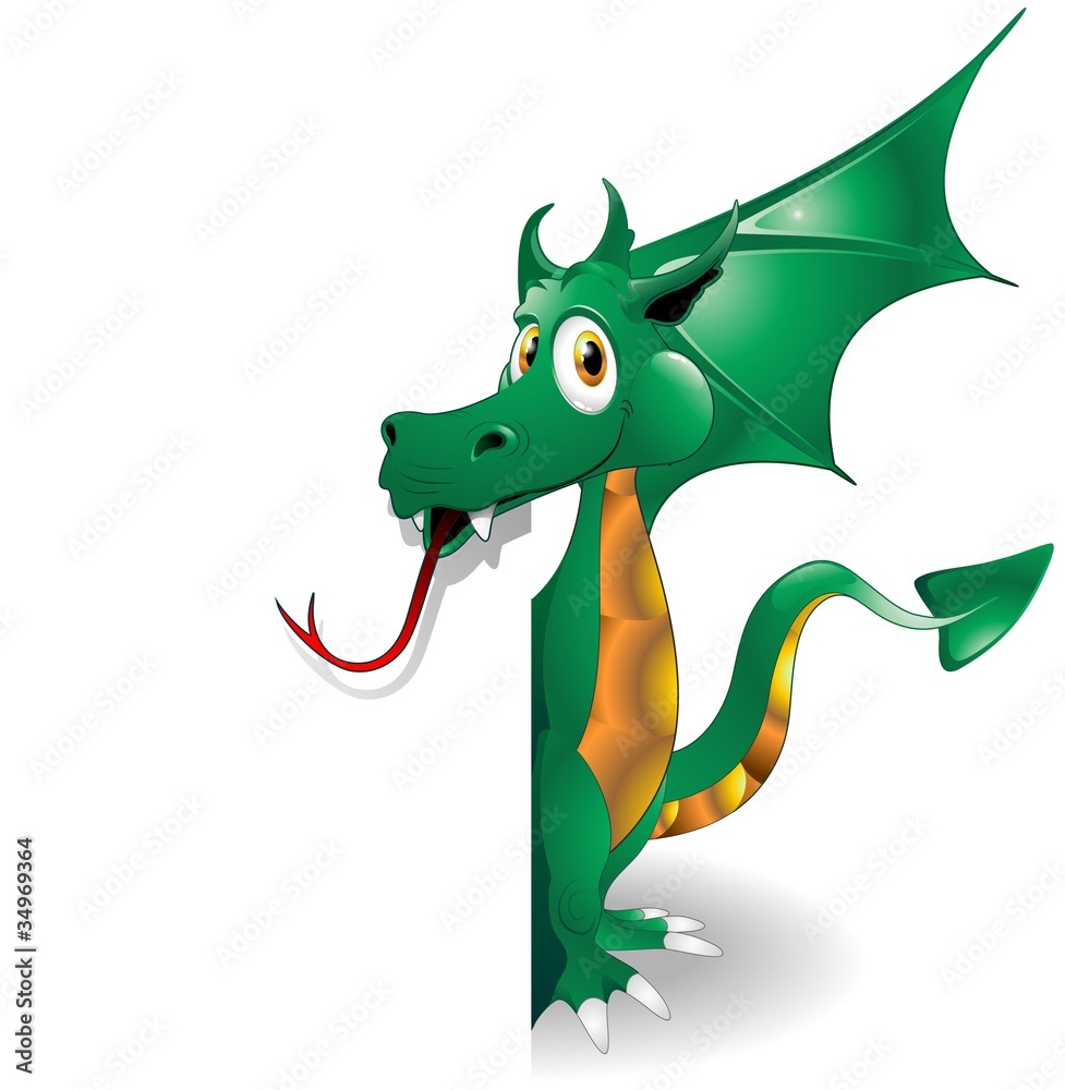 Drago Cucciolo Sfondo-Baby Dragon Background-Vector Stock Vector ...