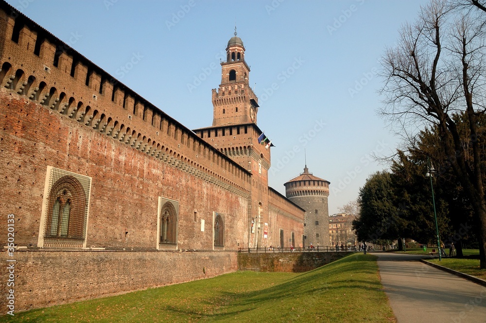 Castello Sforzesco - Milano Stock Photo | Adobe Stock