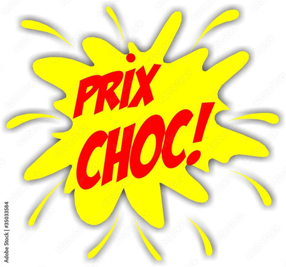 Vecteur Stock bouton prix choc | Adobe Stock