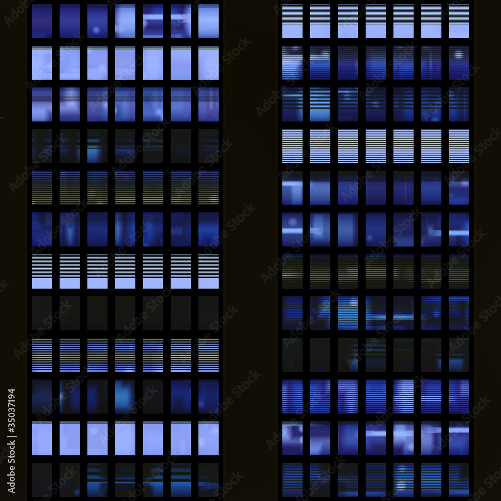 Seamless texture resembling windows of a modern skyscraper Stock Photo ...