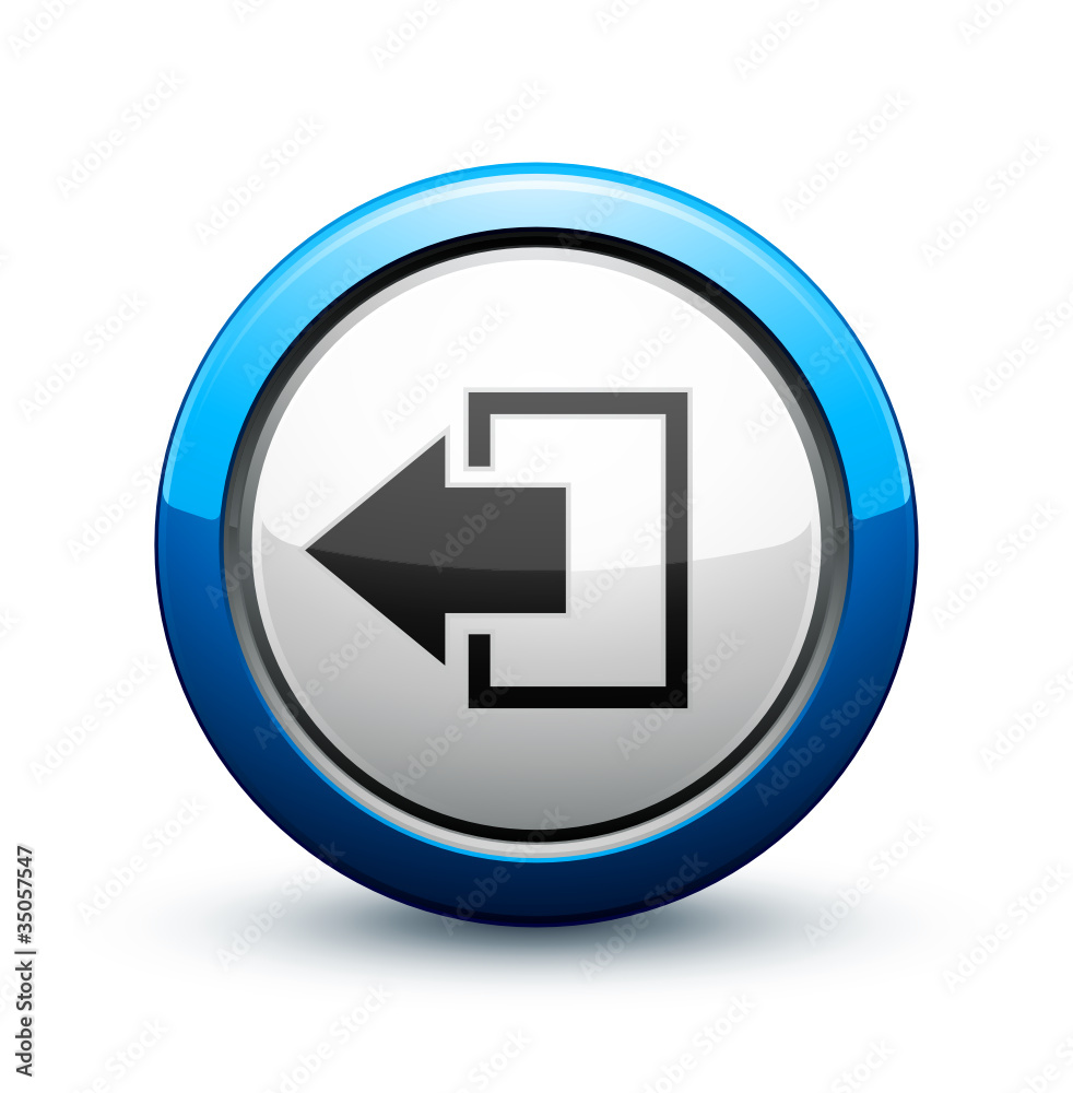 Vecteur Stock icône sortie déconnexion | Adobe Stock