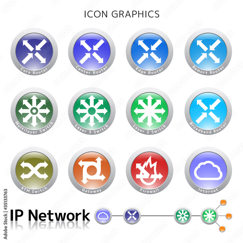 Icon Graphic ( IP Network ) Stock Vector | Adobe Stock