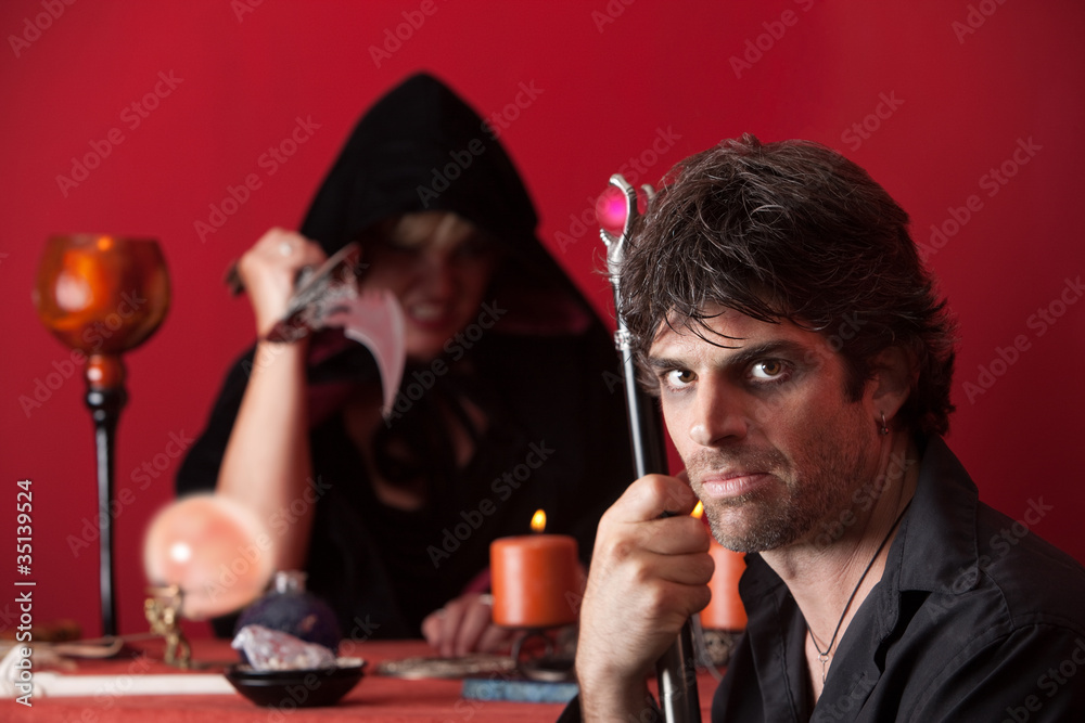 Back-Stabbing Witch Stock Photo | Adobe Stock