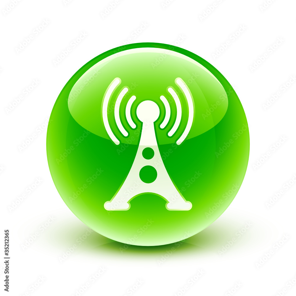 icône antenne wifi / wifi icon Stock Vector | Adobe Stock