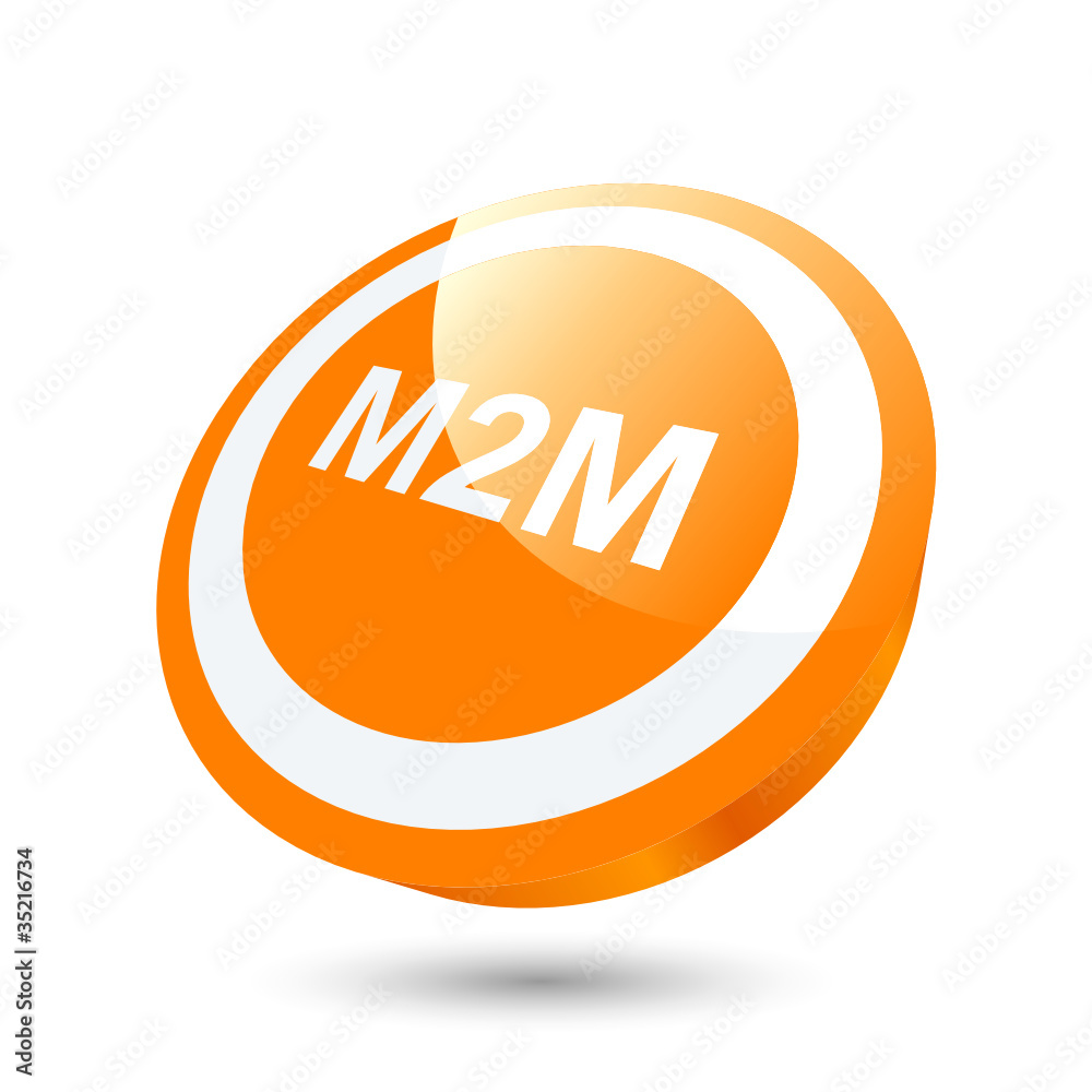 m2m symbol icon modern Stock Vector | Adobe Stock