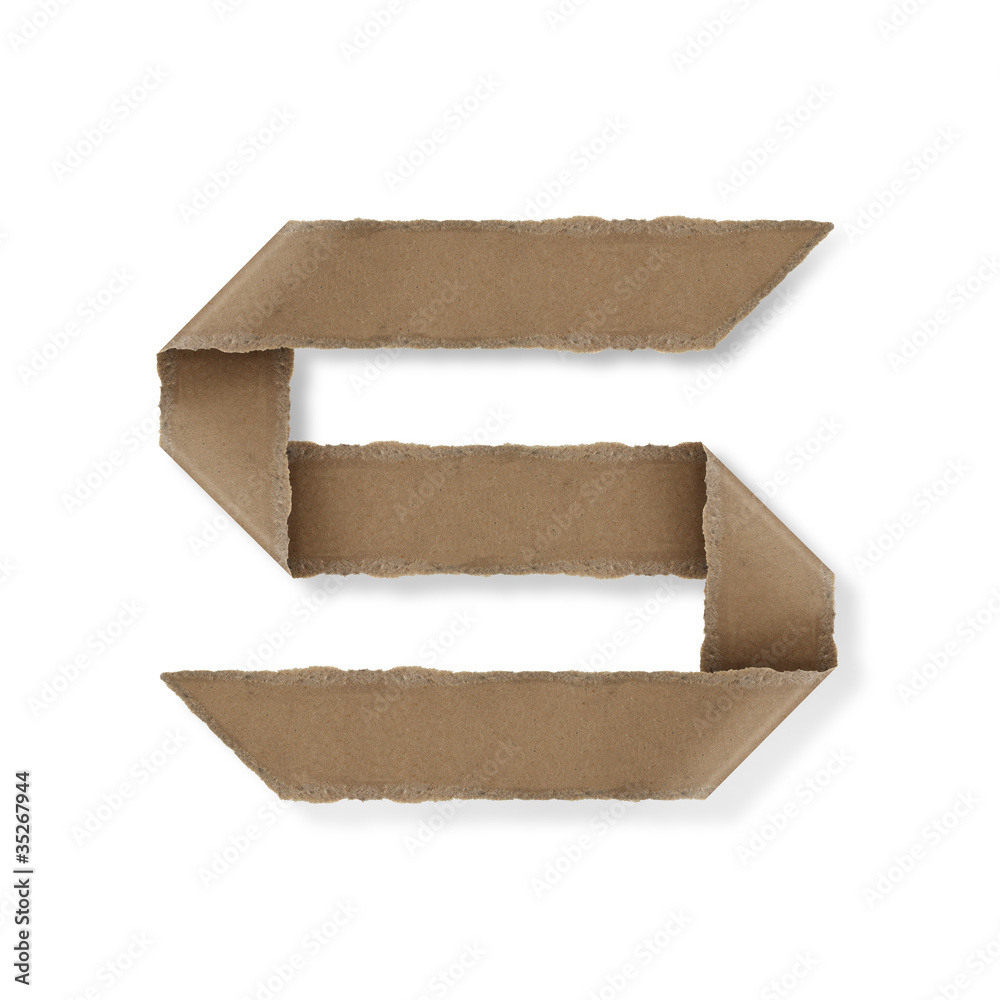 origami style alphabet letters s Stock Photo | Adobe Stock