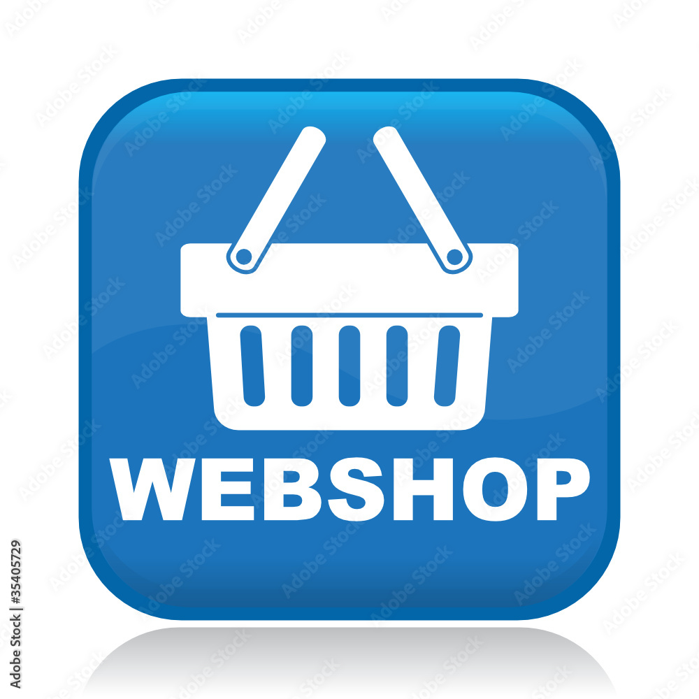 WEBSHOP ICON Stock Vector | Adobe Stock