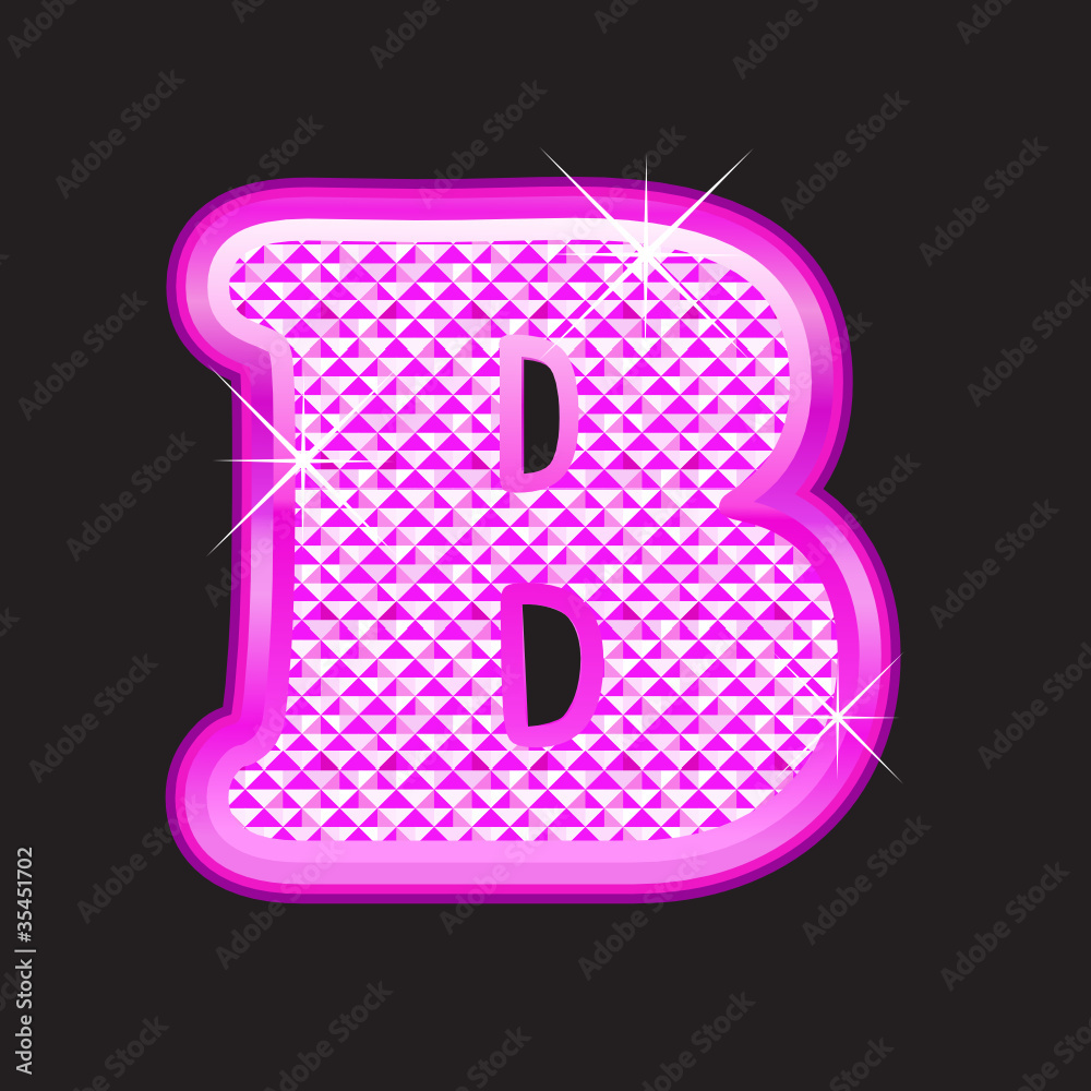 Letter B Pink