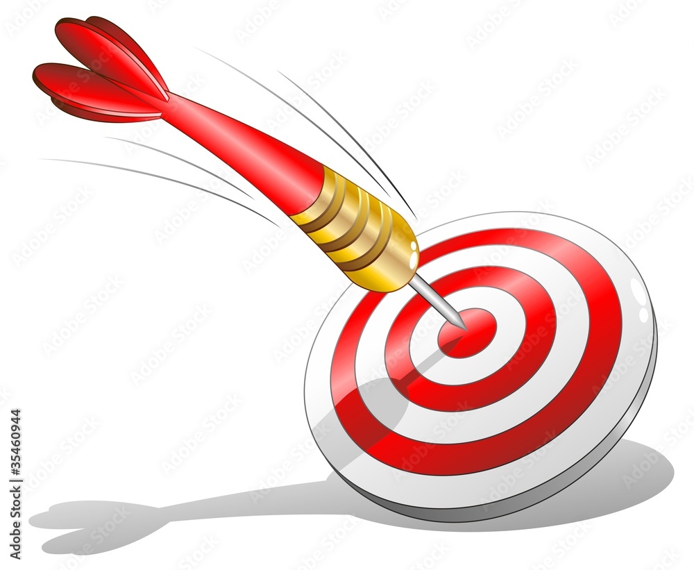 Vettoriale Stock Bersaglio Freccetta-Target Success Concept-Vector ...