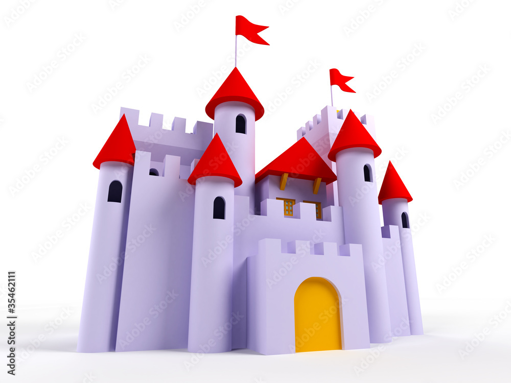 cute castle Stock Photo | Adobe Stock
