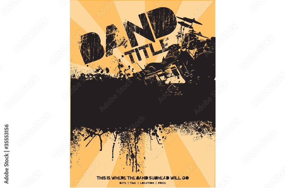 Band Poster Stock Vector | Adobe Stock