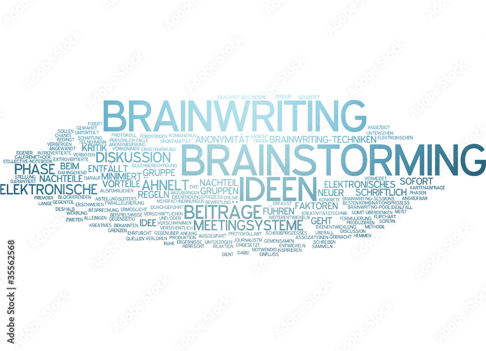 Brainwriting Stock-Illustration | Adobe Stock