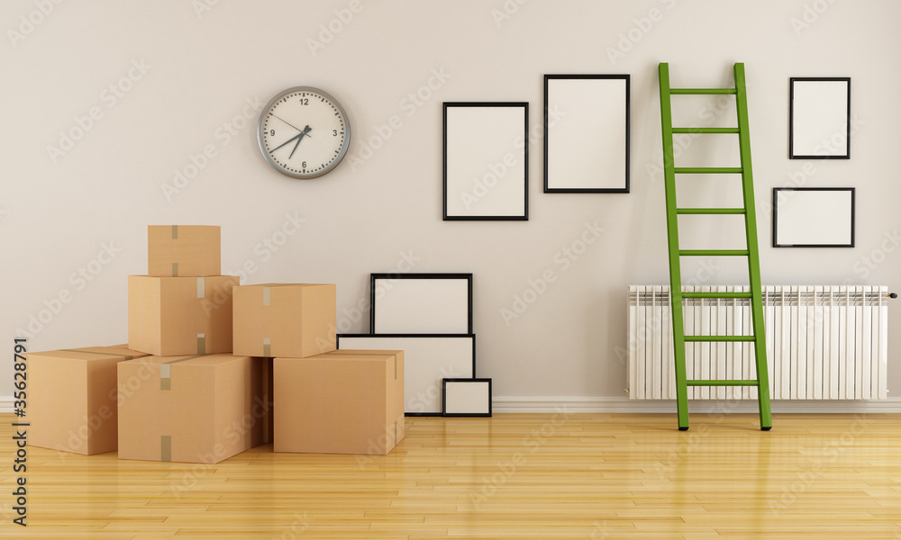 Moving house Stock Illustration | Adobe Stock
