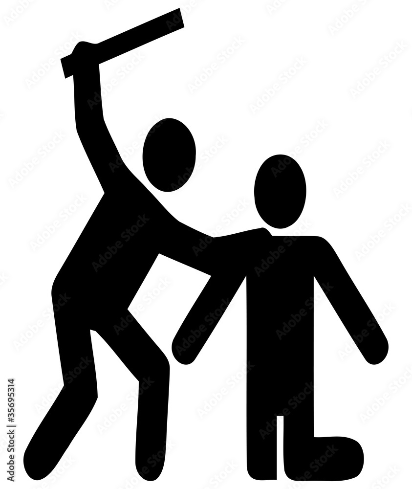 Piktogramm Gewalt Stock-Illustration | Adobe Stock