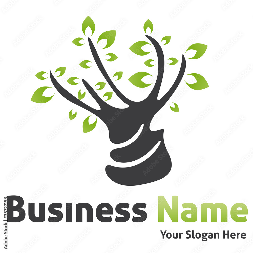 logo arbre Stock Vector | Adobe Stock