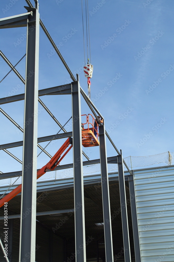 architecture - construction métallique industrielle Stock Photo | Adobe ...