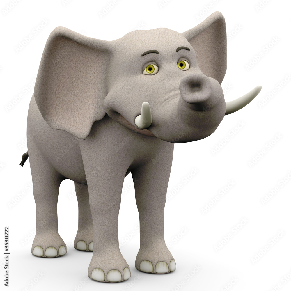 Poster elephante cartoon cute one – Wall Art | UkPosters