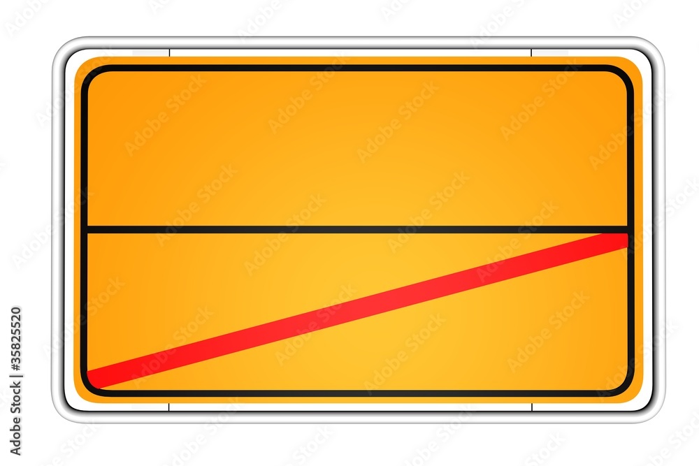 Ortsschild Stock Illustration | Adobe Stock