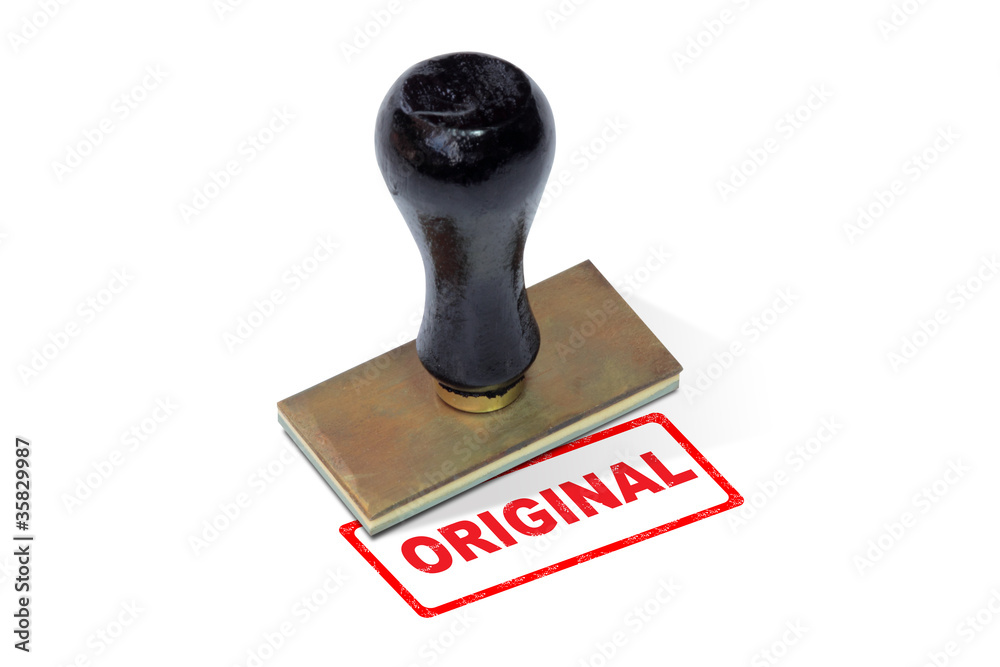 Stamp pad form Original Red small on white background Stock Photo ...