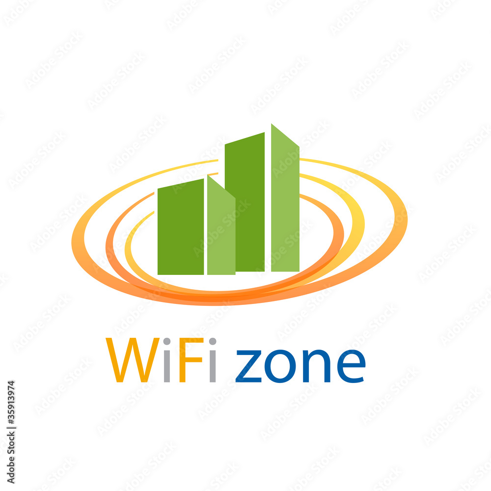 Logo WiFi Zone # Vector Stock Vector | Adobe Stock