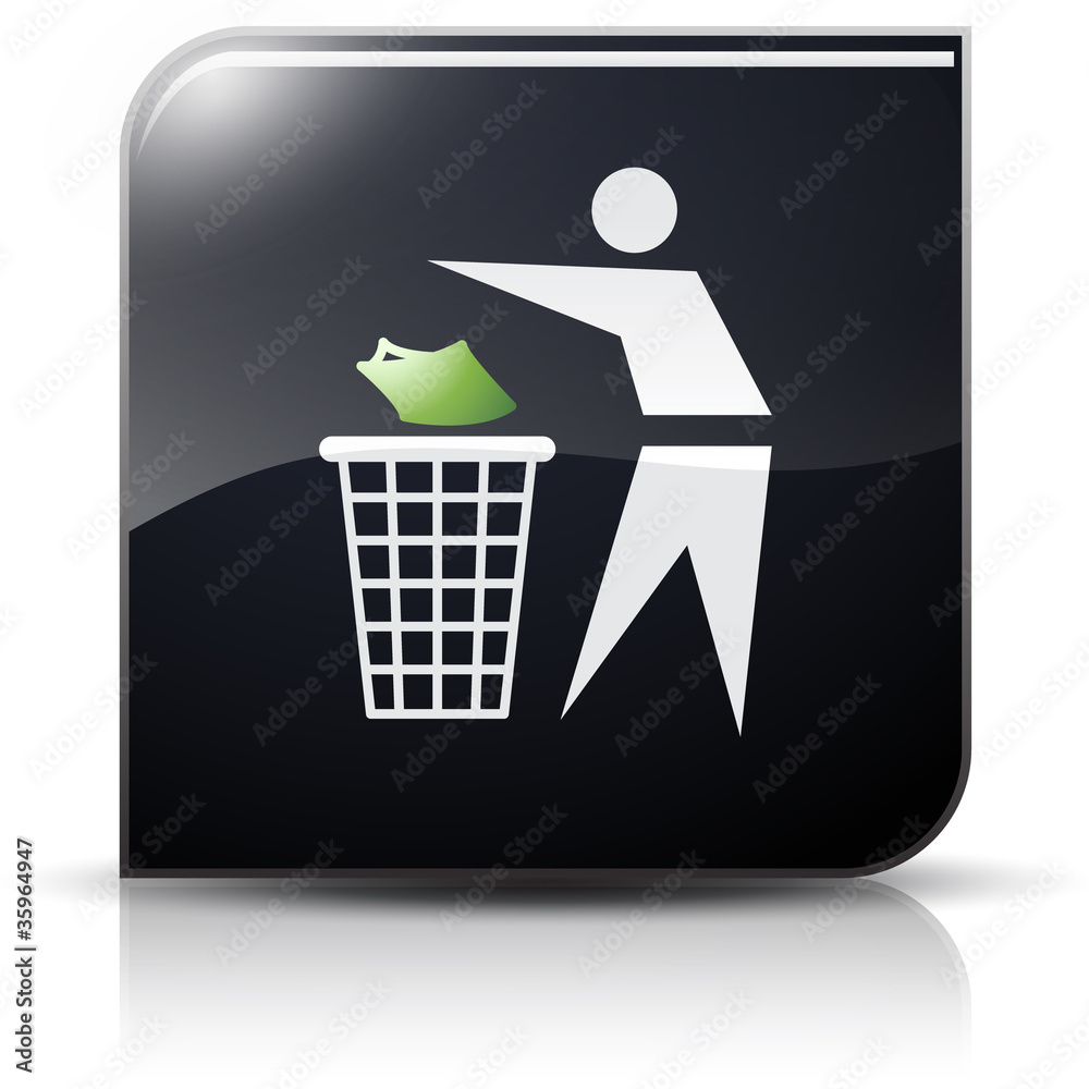 Symbole glossy vectoriel Tidyman Stock Vector | Adobe Stock