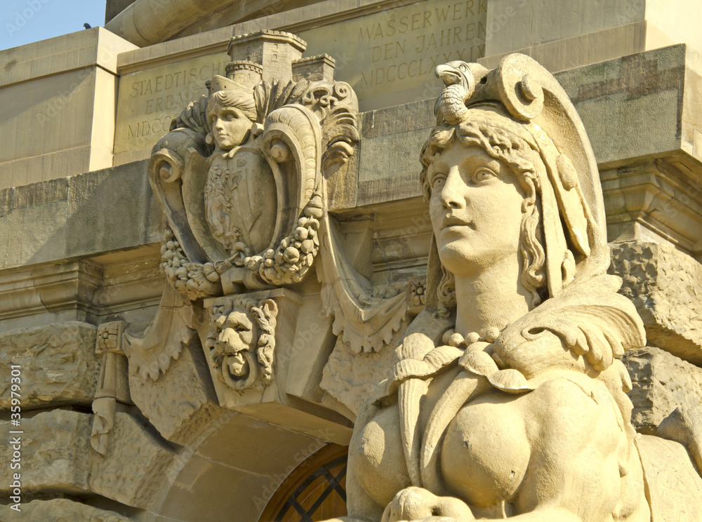 Mannheimer Sphinx Stock-Foto | Adobe Stock