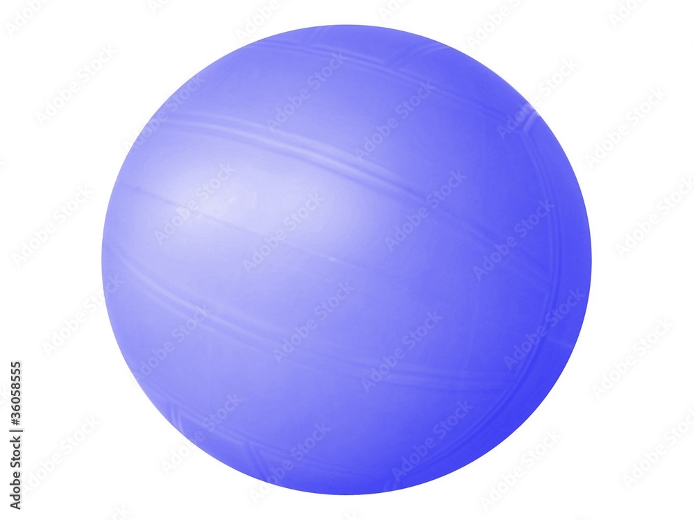 Pelota de plástico azul. Stock Illustration | Adobe Stock