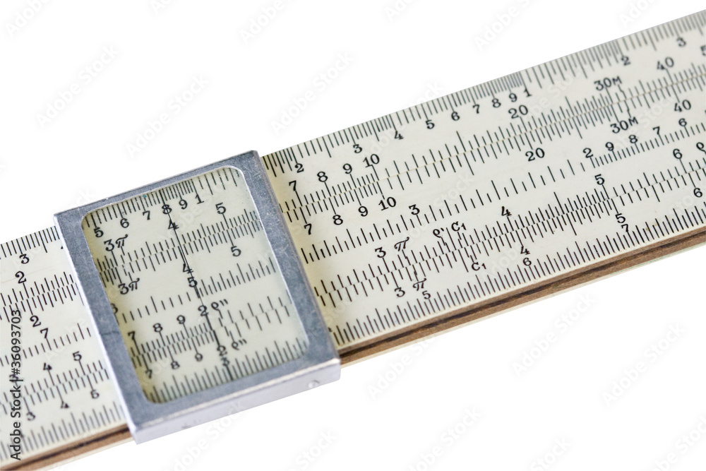 Scale ruler (focus to the right of the frame) Stock Photo | Adobe Stock