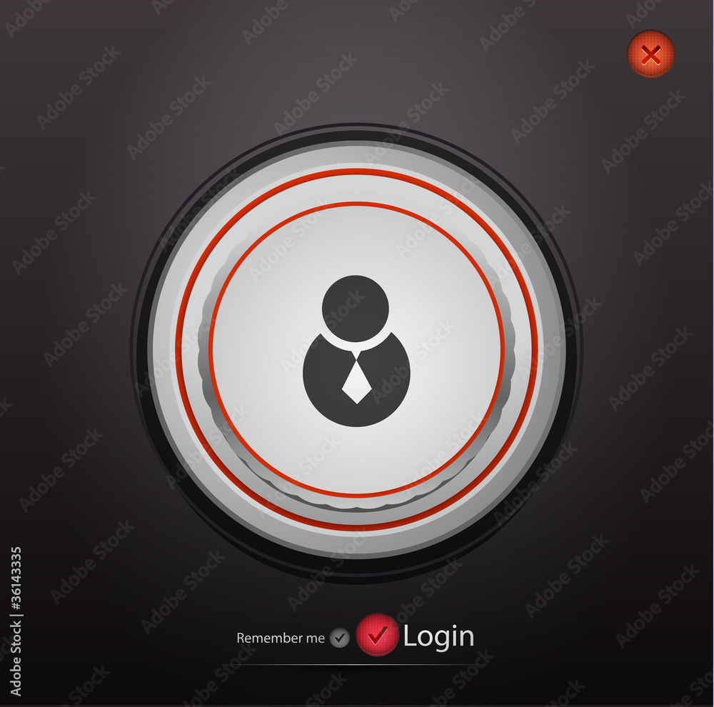 Vector login background Stock Vector | Adobe Stock