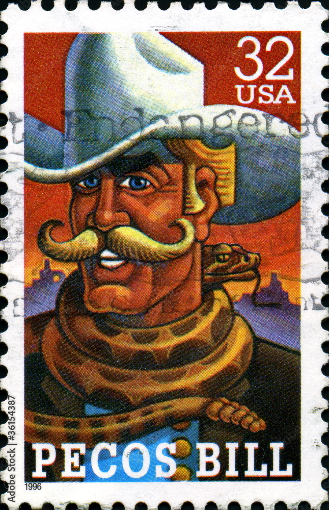 PECOS BILL. US POSTAGE. Stock-Foto | Adobe Stock