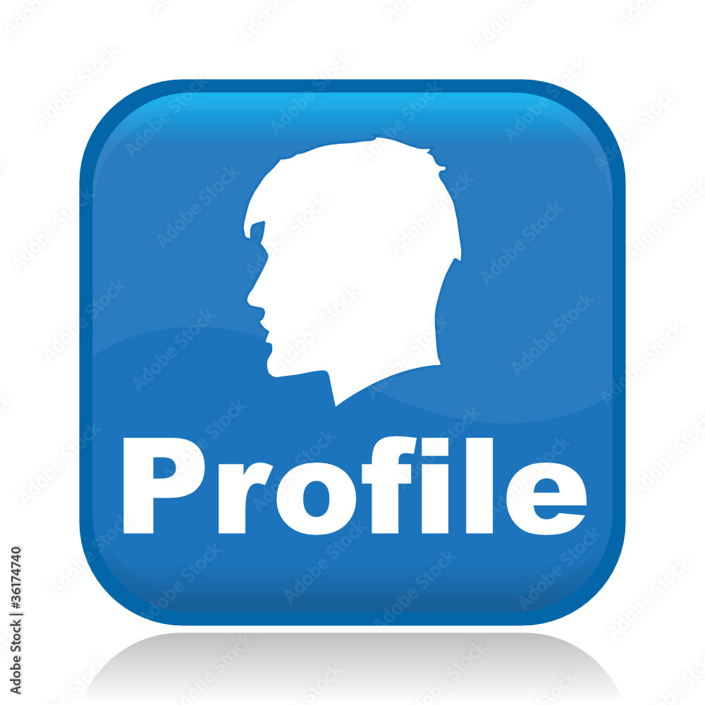 PROFILE ICON Stock Vector | Adobe Stock