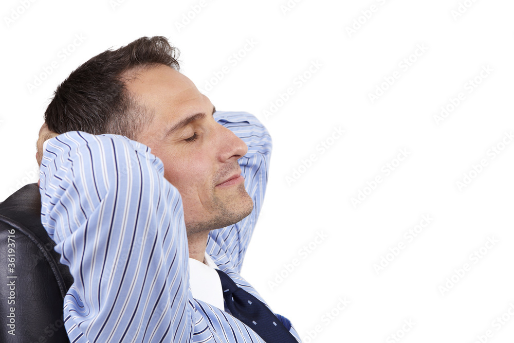 Business, Mann, ausruhen Stock-Foto | Adobe Stock