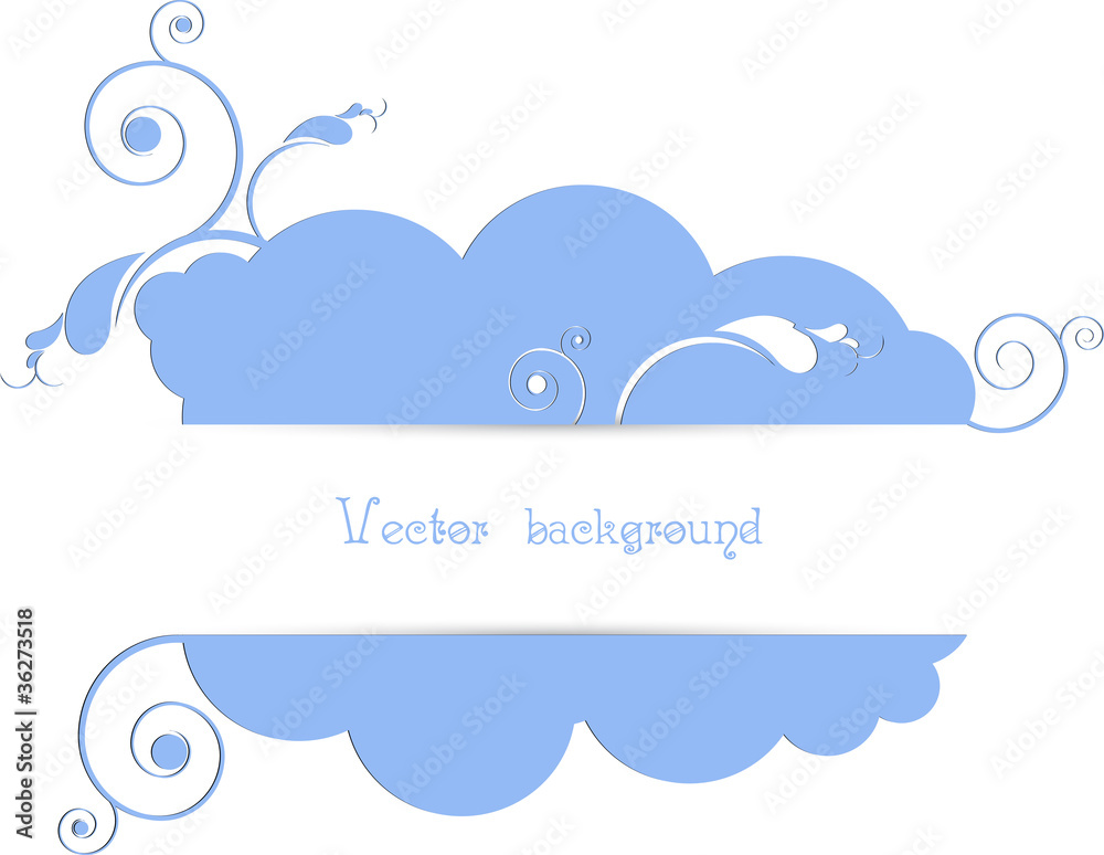 cloud vector Stock Vector | Adobe Stock