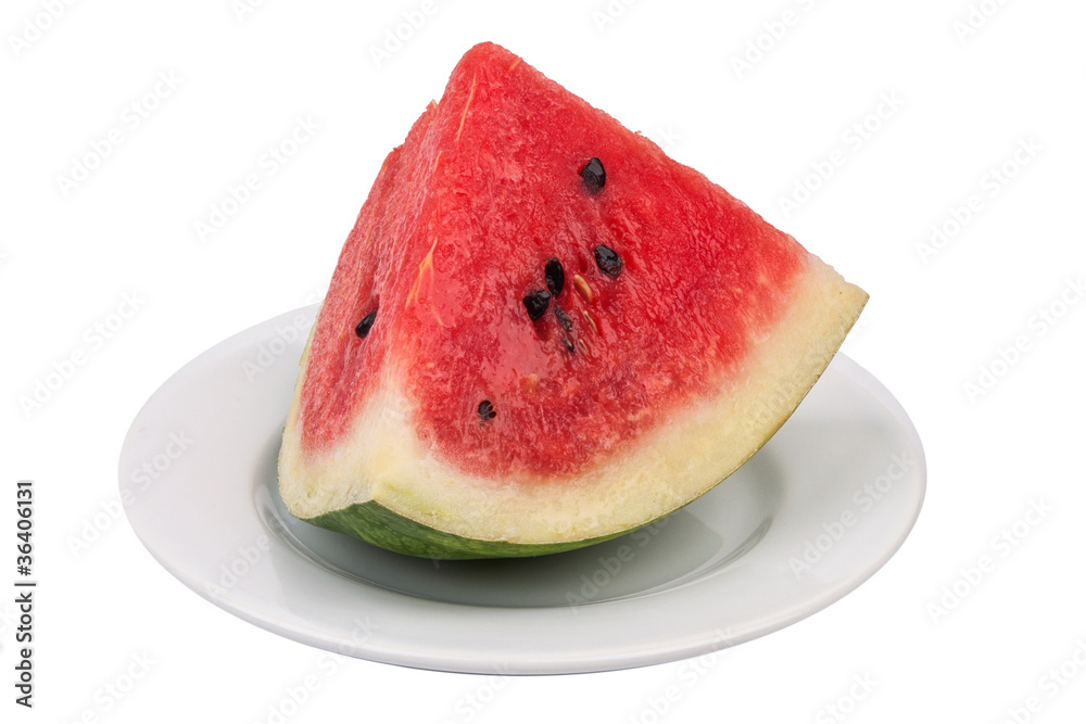 Watermelon Slice In Plate