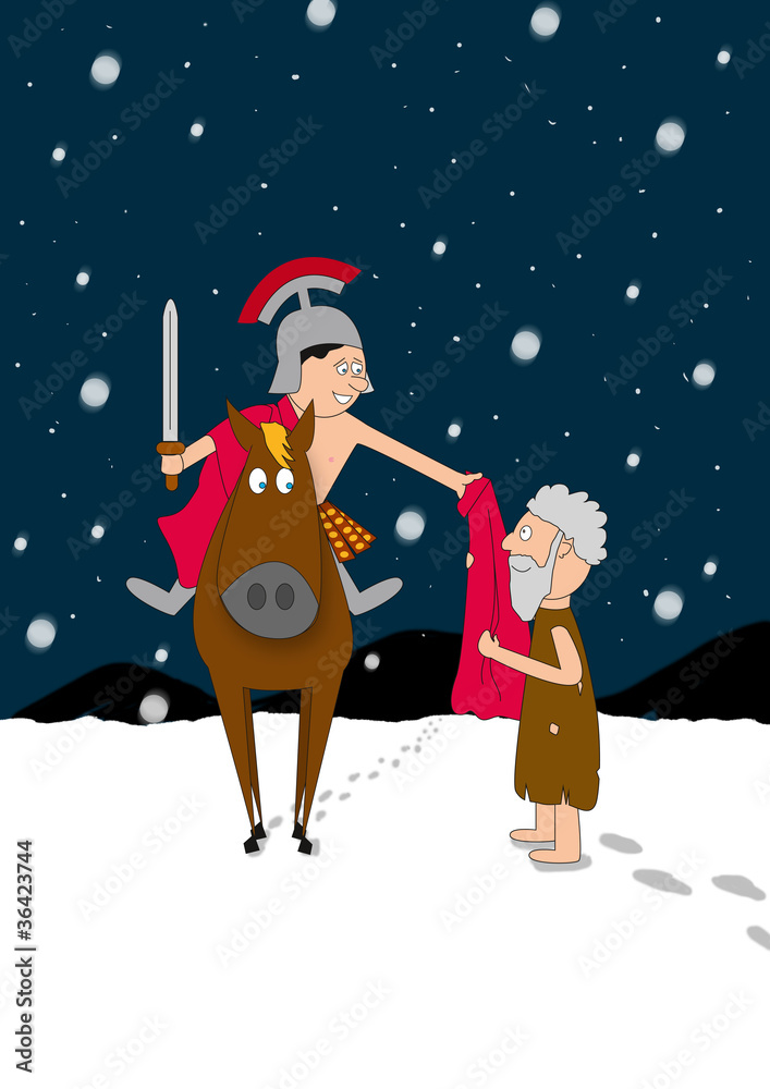 Sankt Martin ilustración de Stock | Adobe Stock