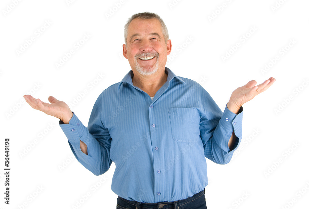 Freundlicher Mann Stock-Foto | Adobe Stock