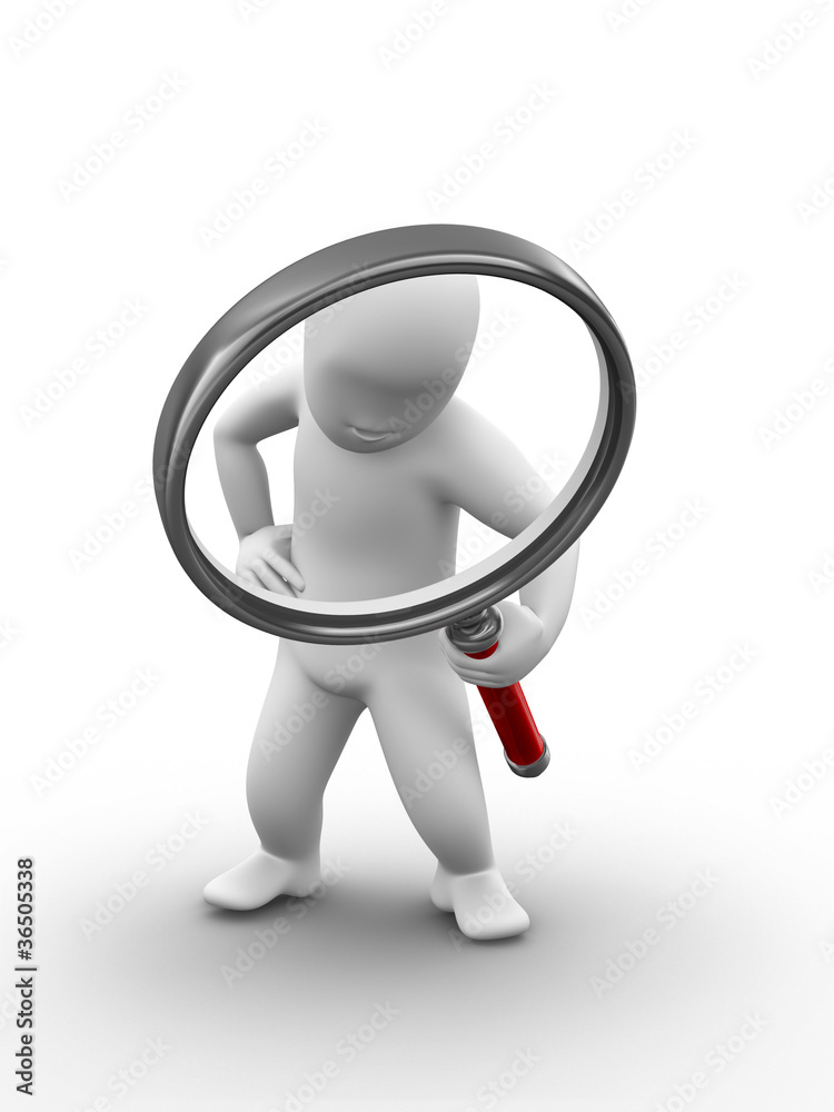 Man Searching For Something