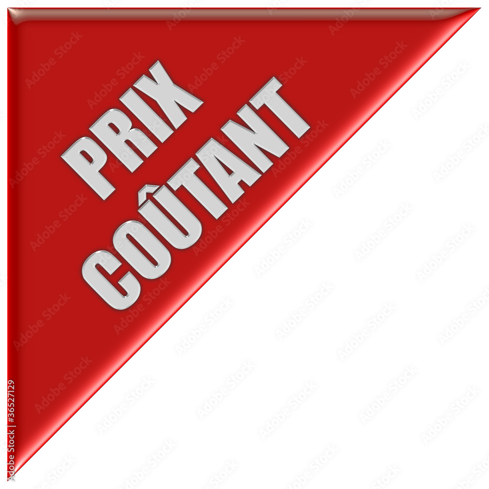 Dreieck rot PRIX COUTANT Illustration Stock | Adobe Stock